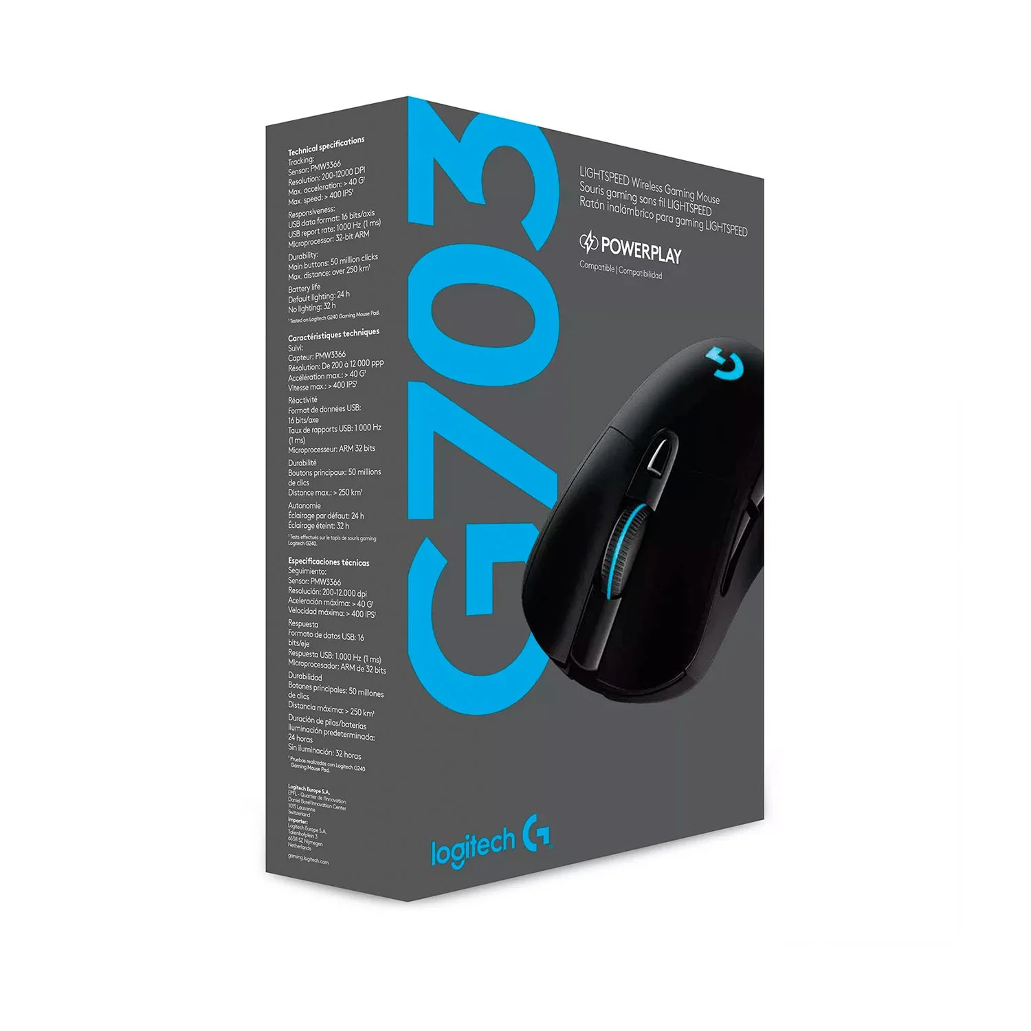Mouse gaming Logitech G703 Lightspeed Wireless - Lynx Store