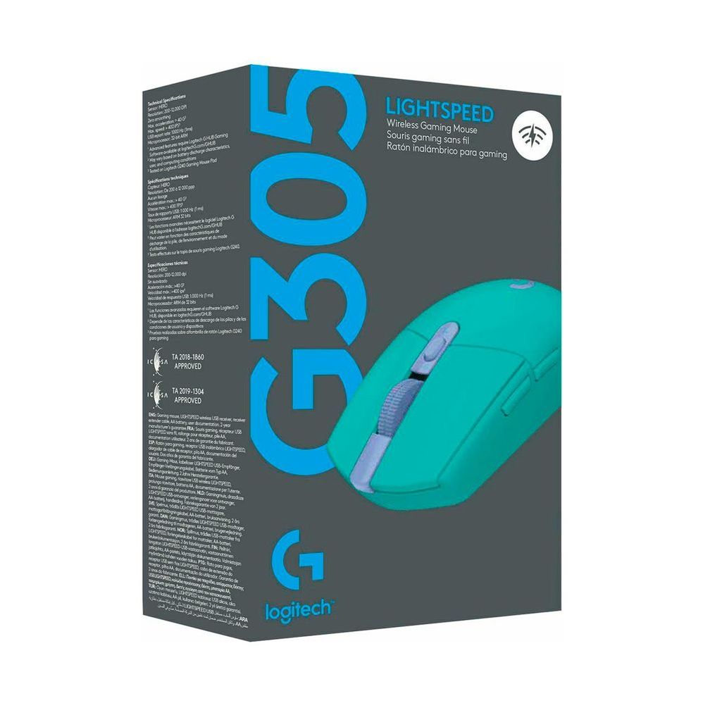 Mouse Gamer Logitech G305 Lightspeed Wireless Mint - Lynx Store